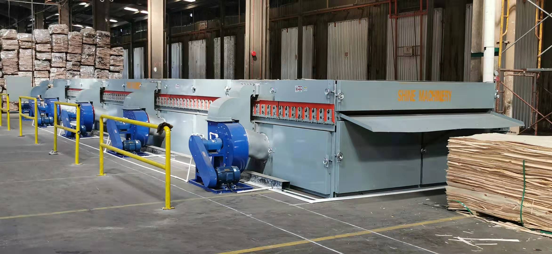 32M 1 Deck Veneer Drying Machine | Roller Veneer Dryer- Shandong Shine ...